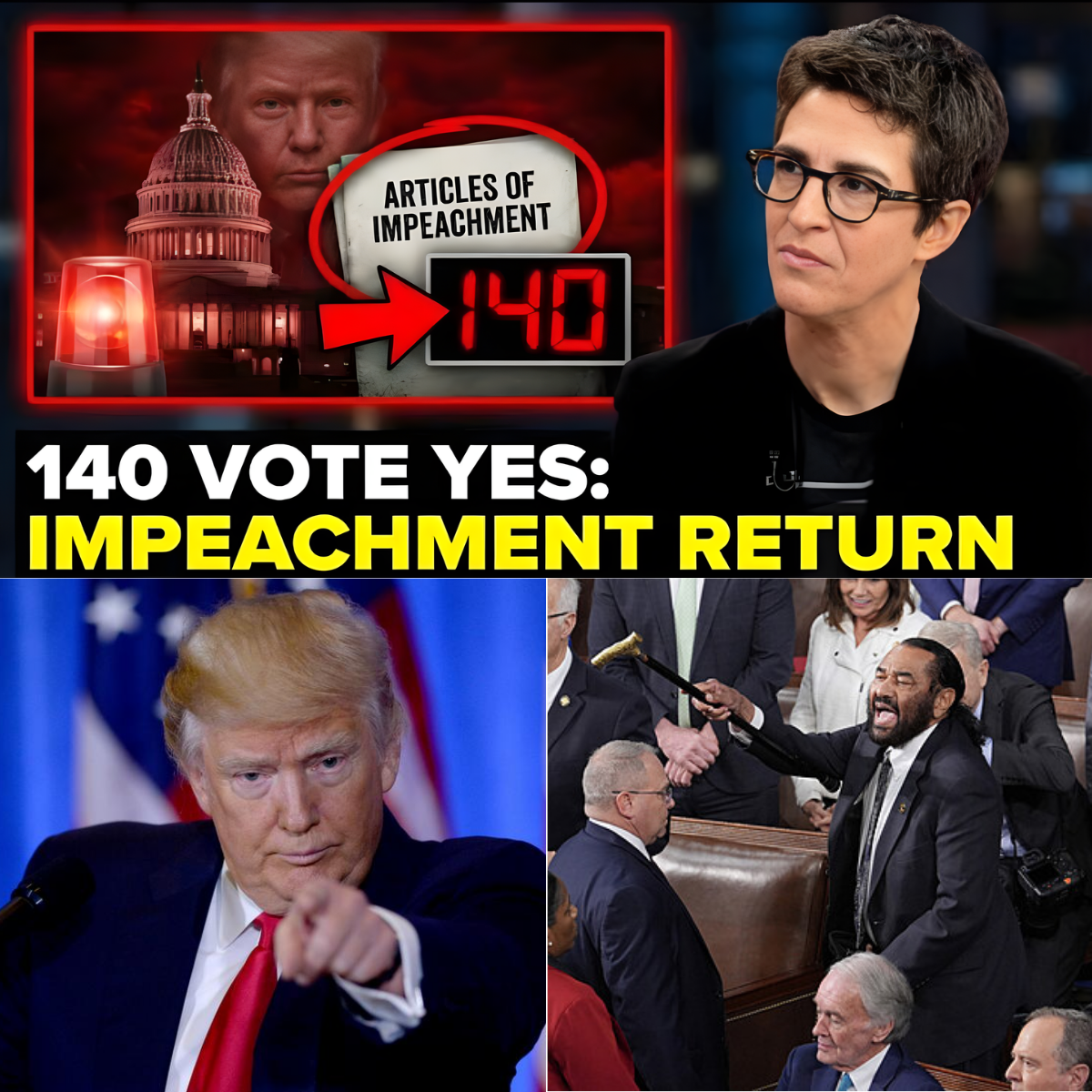 SENATE IN FLAMES: Rachel Maddow drops a bombshell: 140 lawmakers are now pushing aggressively ...